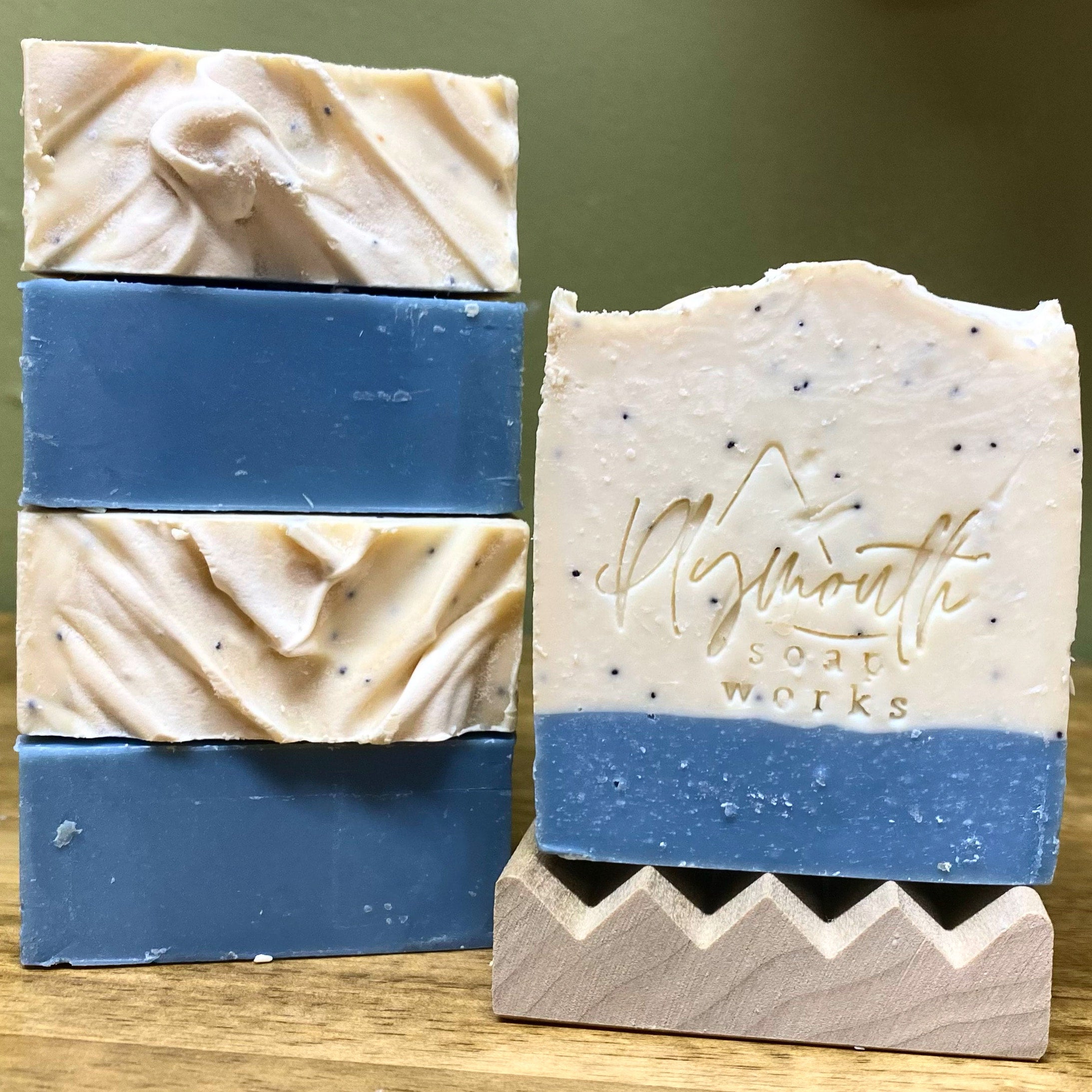 Birch & Vetiver Poppyseed Soap | Plymouth Soapworks